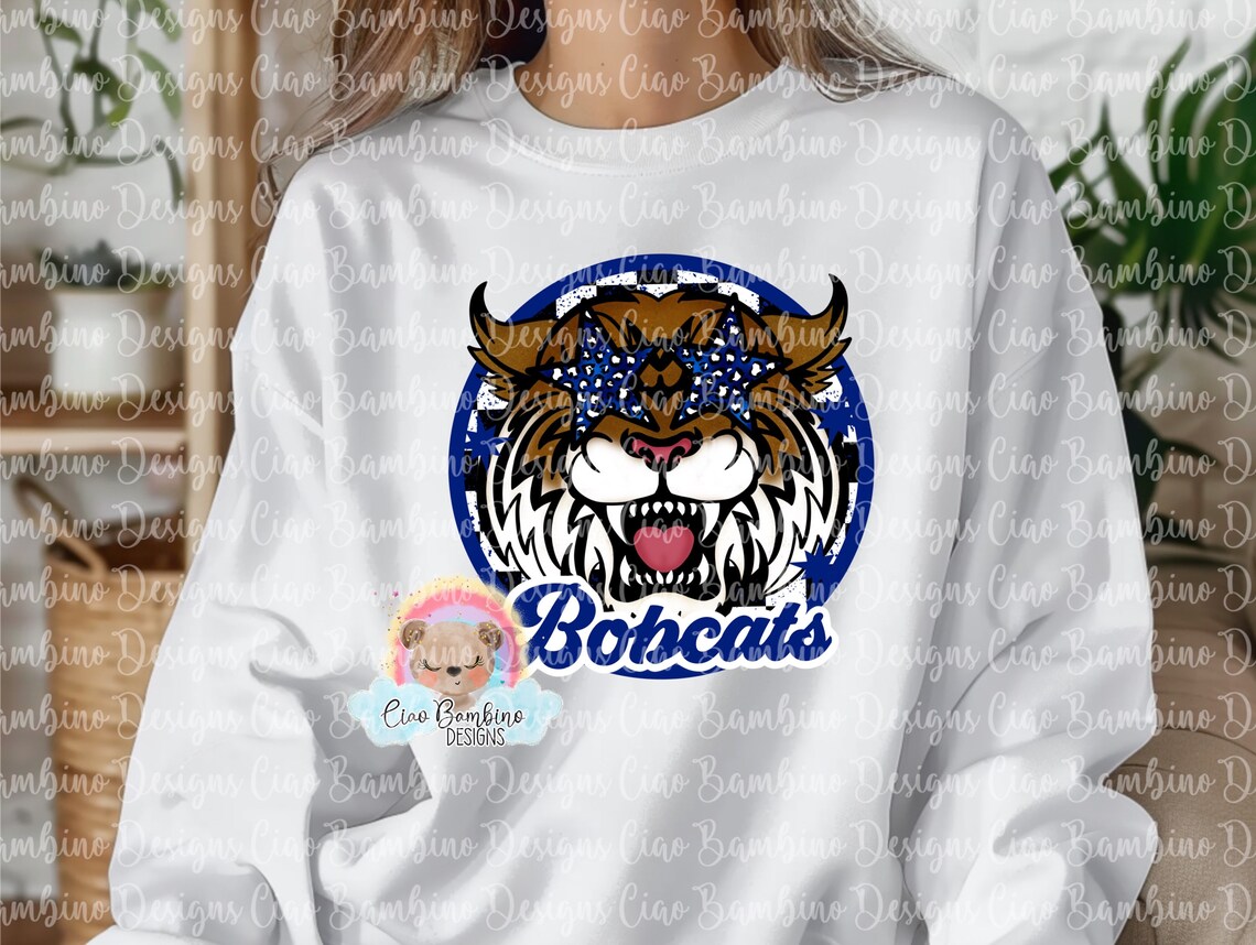 Bobcats Mascot PNG for Sublimation Designs, Stickers, School Spirit ...