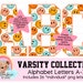 Retro Smiley Face Varsity Alphabet: Sublimation Designs (instant ...