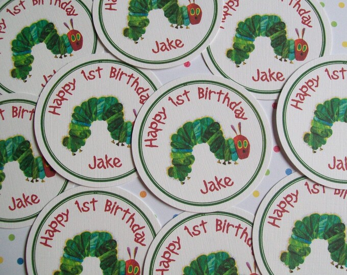 The Very Hungry Caterpillar Party Favor Tags- Bookplates Also Available ...