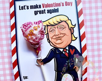 Trump Valentine Card | Etsy