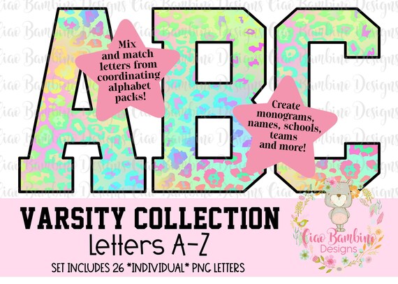 Rainbow Leopard Letters Z