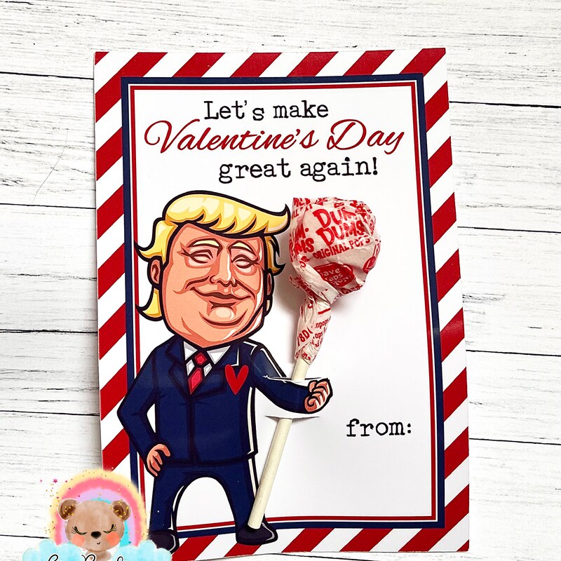 Valentines Day Card President Trump - Etsy