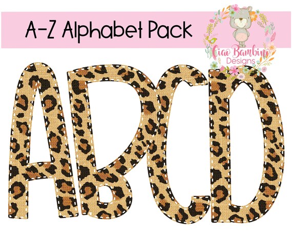 Leopard Alphabet Sublimation Leopard Monogram PNG Letter J PNG Letter J ...