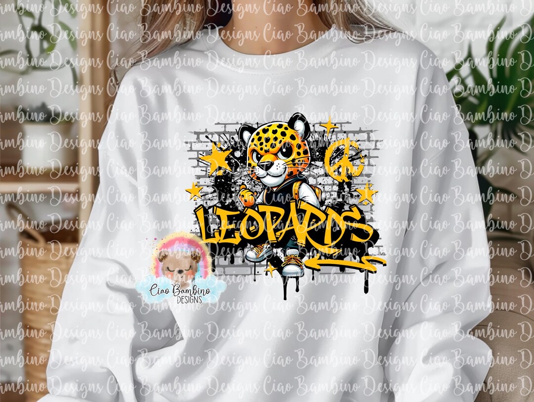 Leopards Mascot PNG for Sublimation Designs, Stickers, School Spirit ...