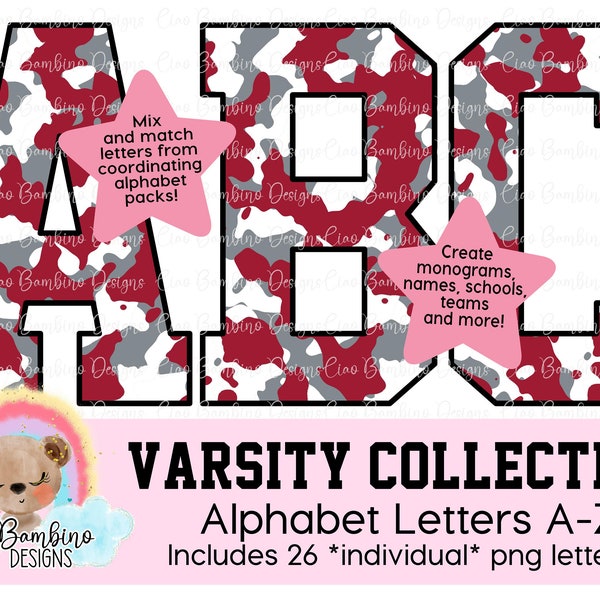 Camo Letters - Etsy