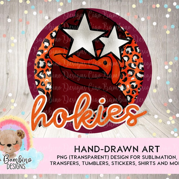 Virginia Tech Logo Sublimation - Etsy