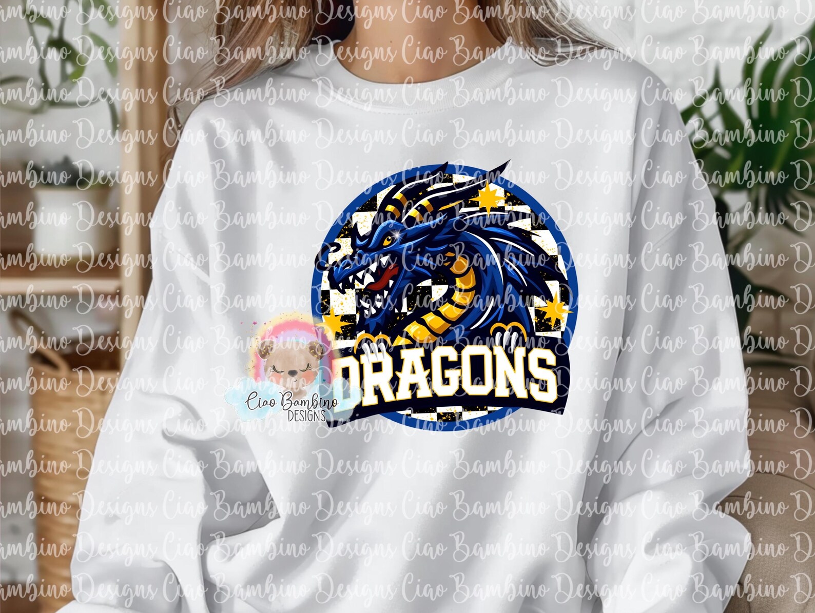 Dragons Mascot Clipart | PNG Clip Art for Sublimation Designs, School ...