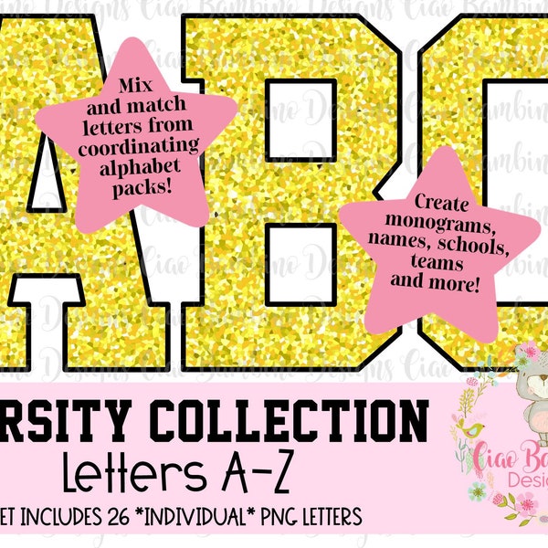 Yellow Alphabet Stickers - Etsy