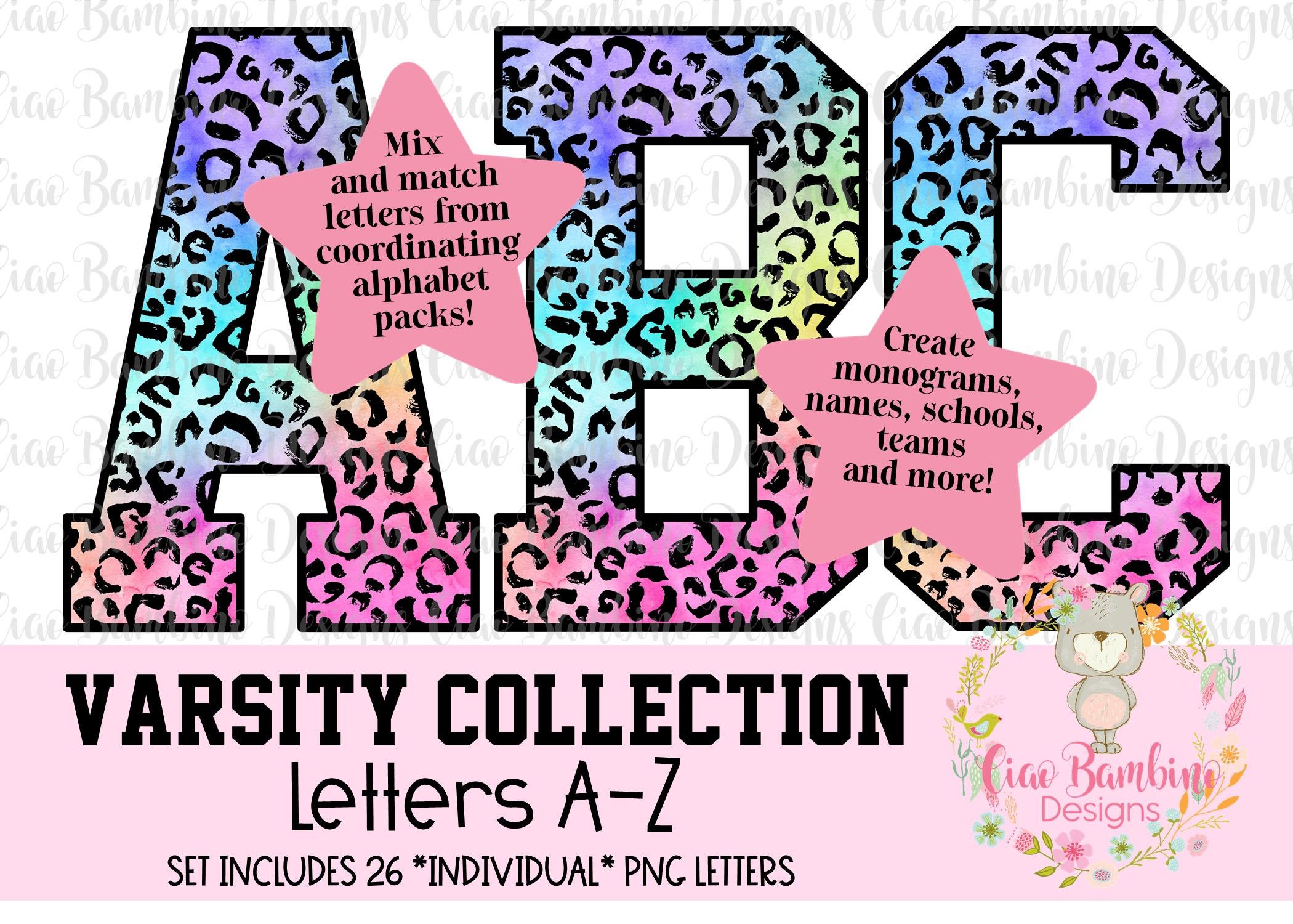 Rainbow Leopard Letters Z