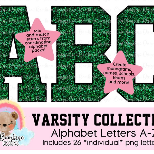 Gold Glitter Letters - Etsy