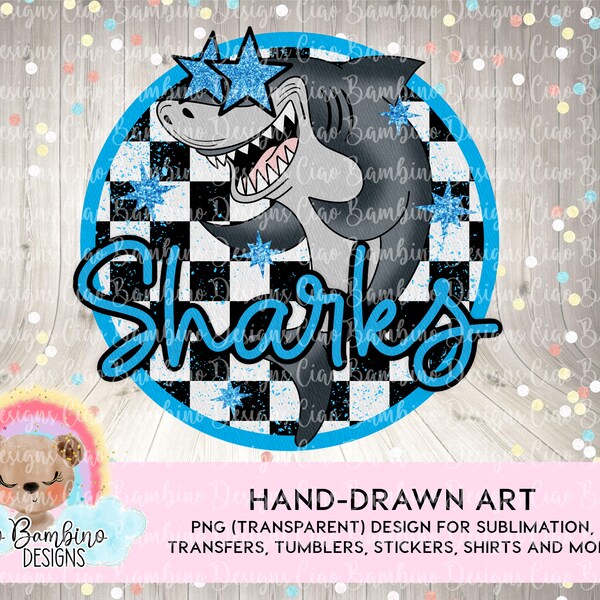 Preppy Shark Png - Etsy