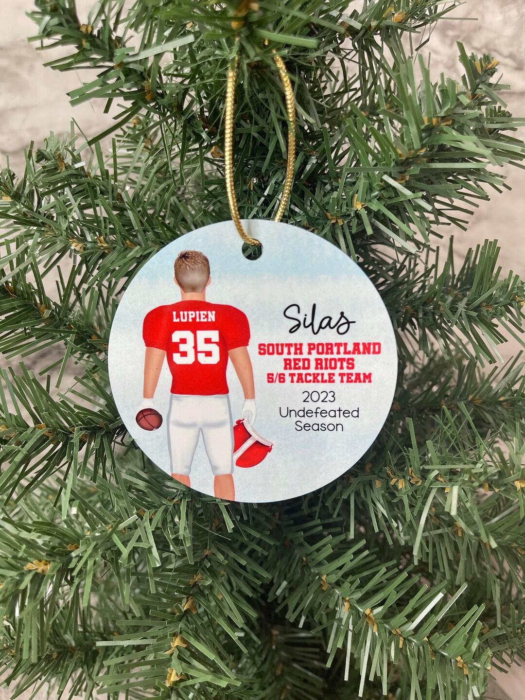 Graduation Gift, Personalized Football Ornament, Personalize With Name ...