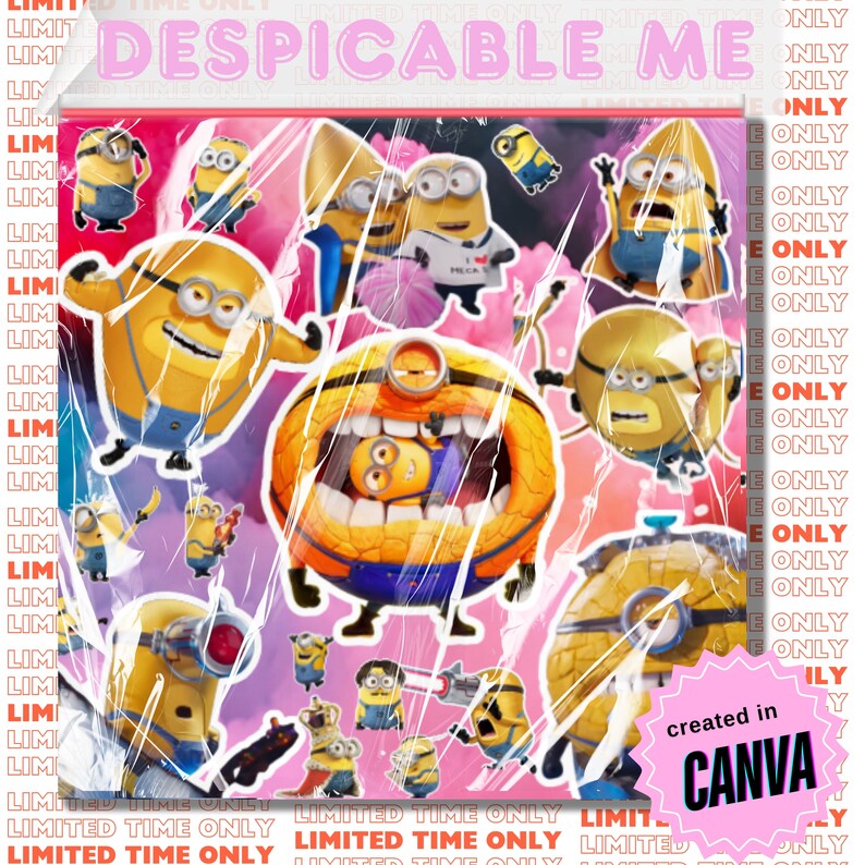 Minions Despicable Me 4 Sticker Bundle 150 Mega Minions AFFORDABLE ...