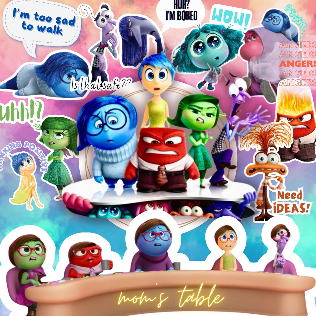 Inside Out 2 Digital Clipart Embarrassment Anxiety Envy Ennui Nostalgia ...