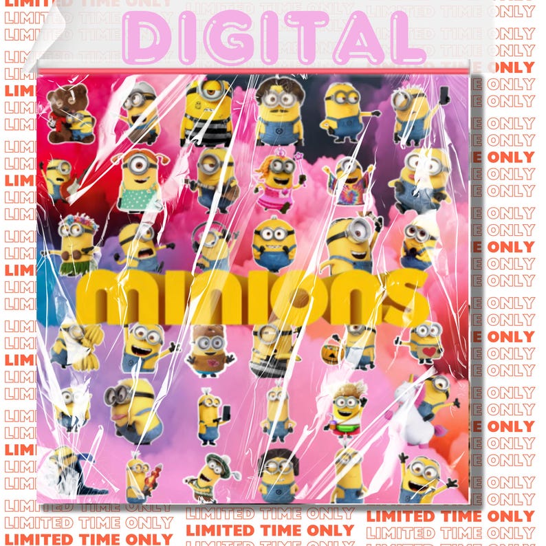 Despicable Me Sticker Bundle Minions Png 150 Mega Minions AFFORDABLE ...