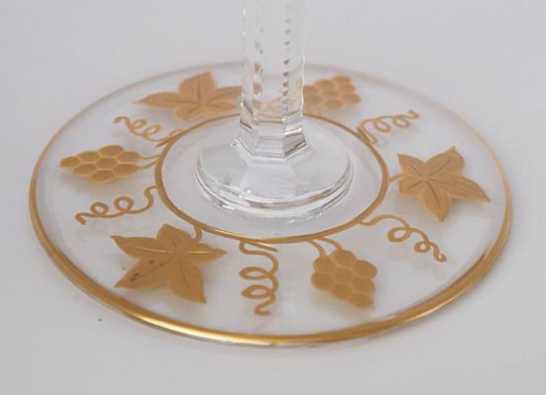 Val St. Lambert Goblet - Etsy