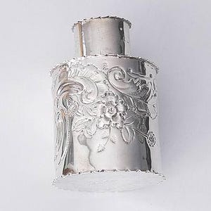 Sterling Silver Tea Caddy - Etsy