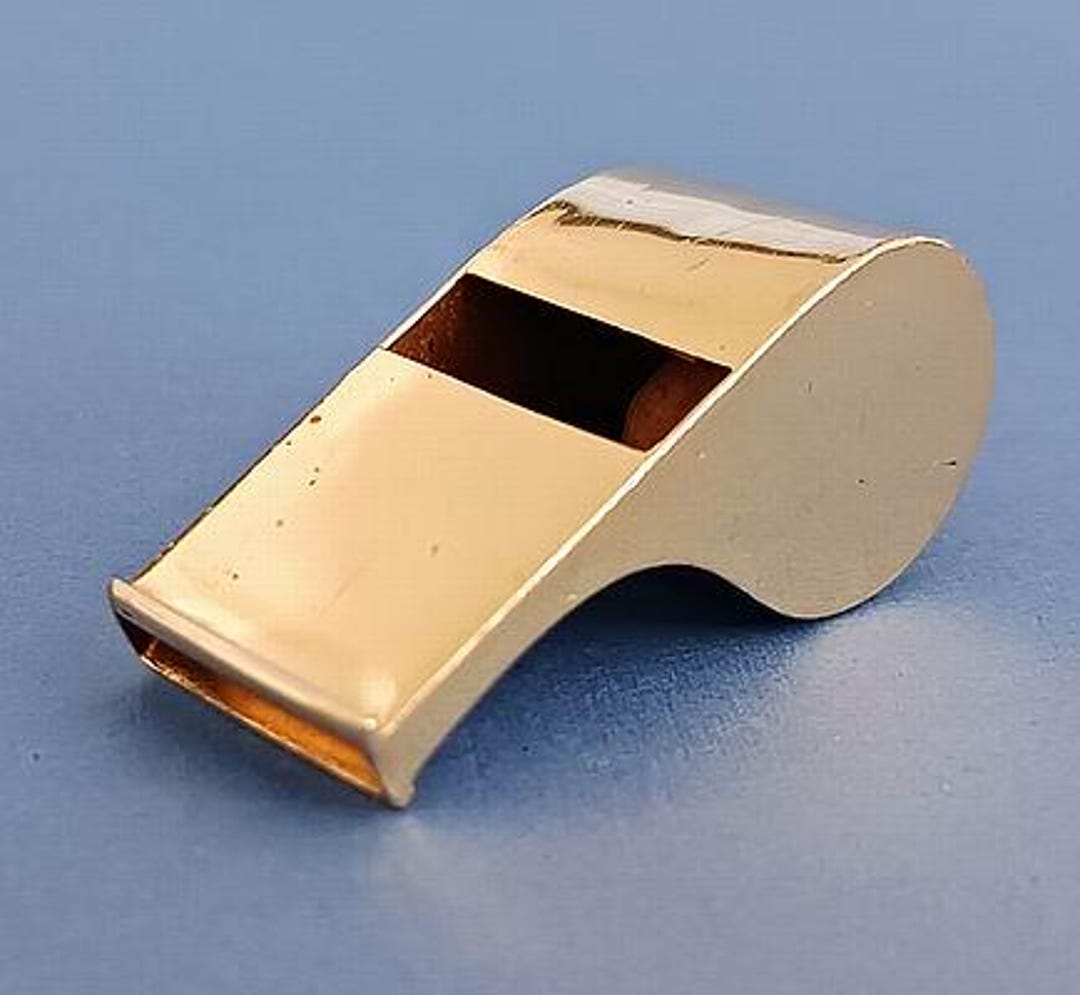 14 Karat Gold Whistle - Etsy
