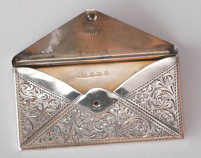 Sterling Card Case - Etsy