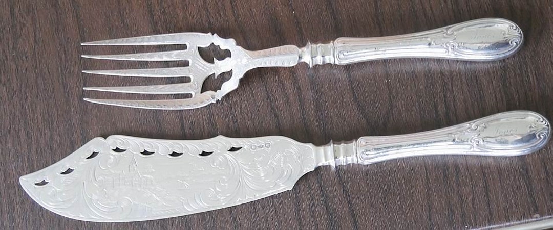 Fish Serving Knife and Fork - Etsy