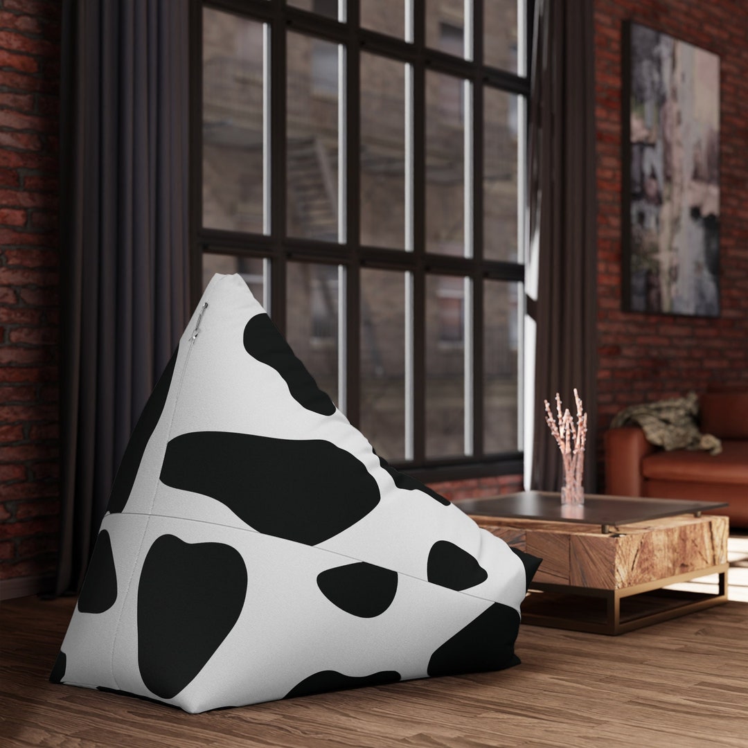 Cow Print Bean Bag Chair Cover for Kids Teens and Adults Dorm Room ...