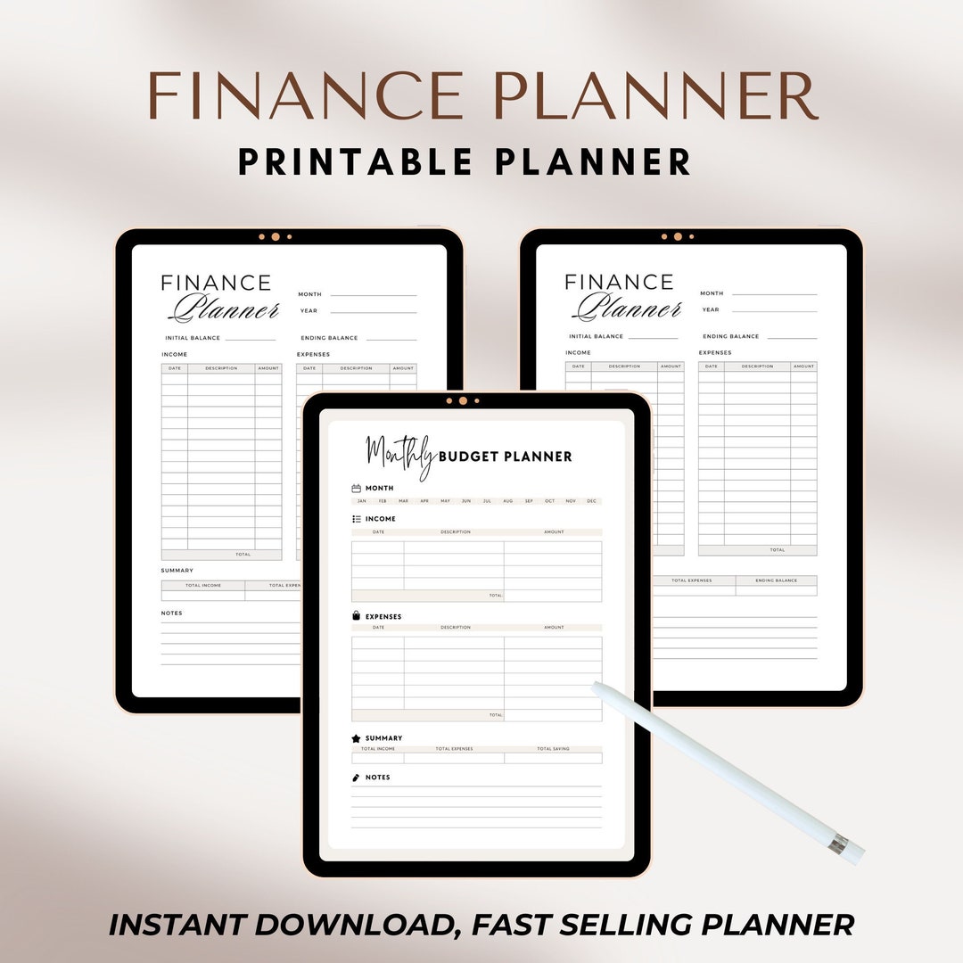 Monthly Budget Planner Printable,financial Journal,monthly Budget Sheet ...
