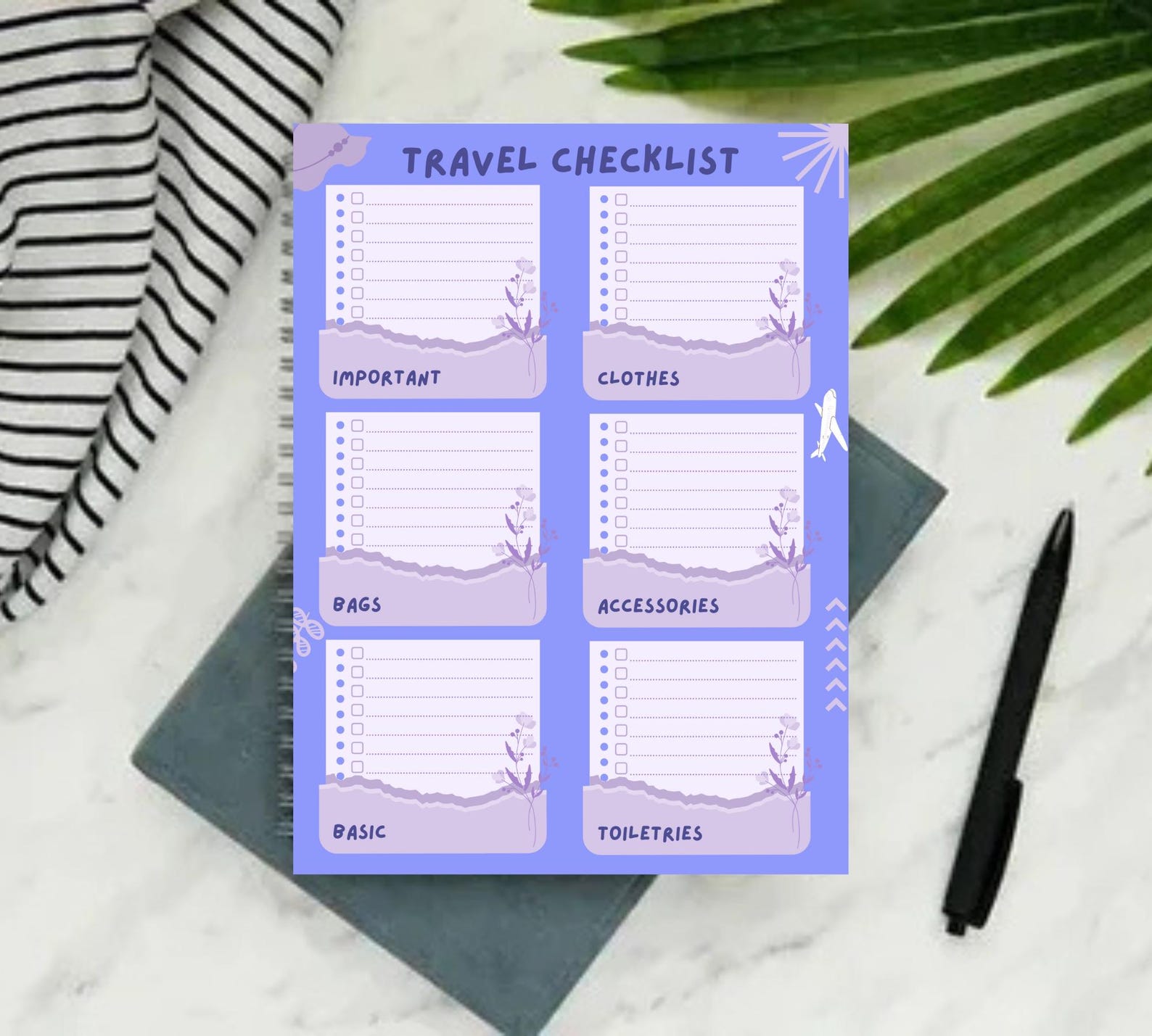 Travel Checklist | Vacation Checklist | Vacation Planner Checklist ...