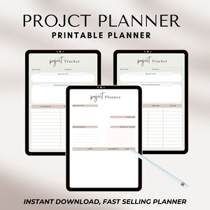 Project Planner Printable, Productivity Planner, Task Tracker, College ...