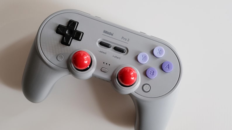 8bitdo Pro3 US SNES Purple Magnetic ABXY Face Buttons (controller Not ...