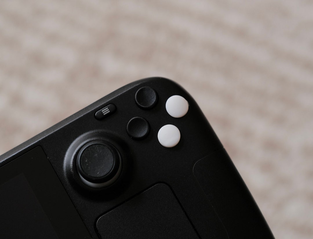 Steam Deck Replacement Buttons Matte Black and White Snes Style Custom ...