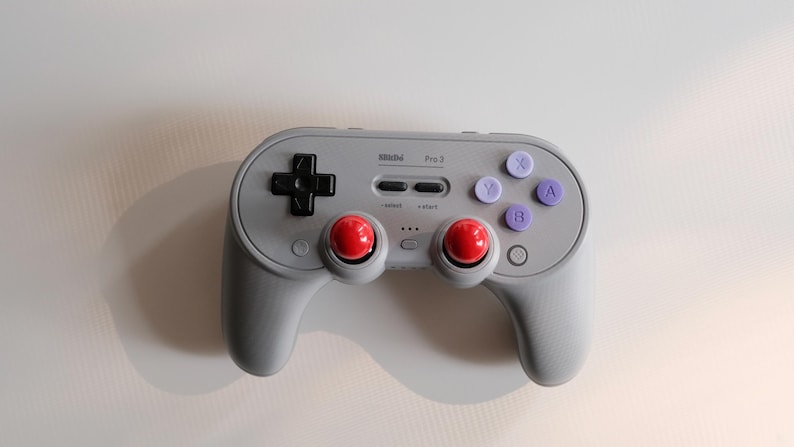 8bitdo Pro3 US SNES Purple Magnetic ABXY Face Buttons (controller Not ...