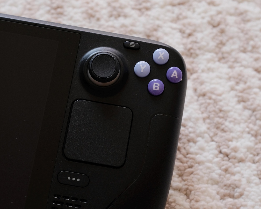 Steam Deck SNES/ Super Nintendo/ Purple ABXY Face Buttons Replacement ...