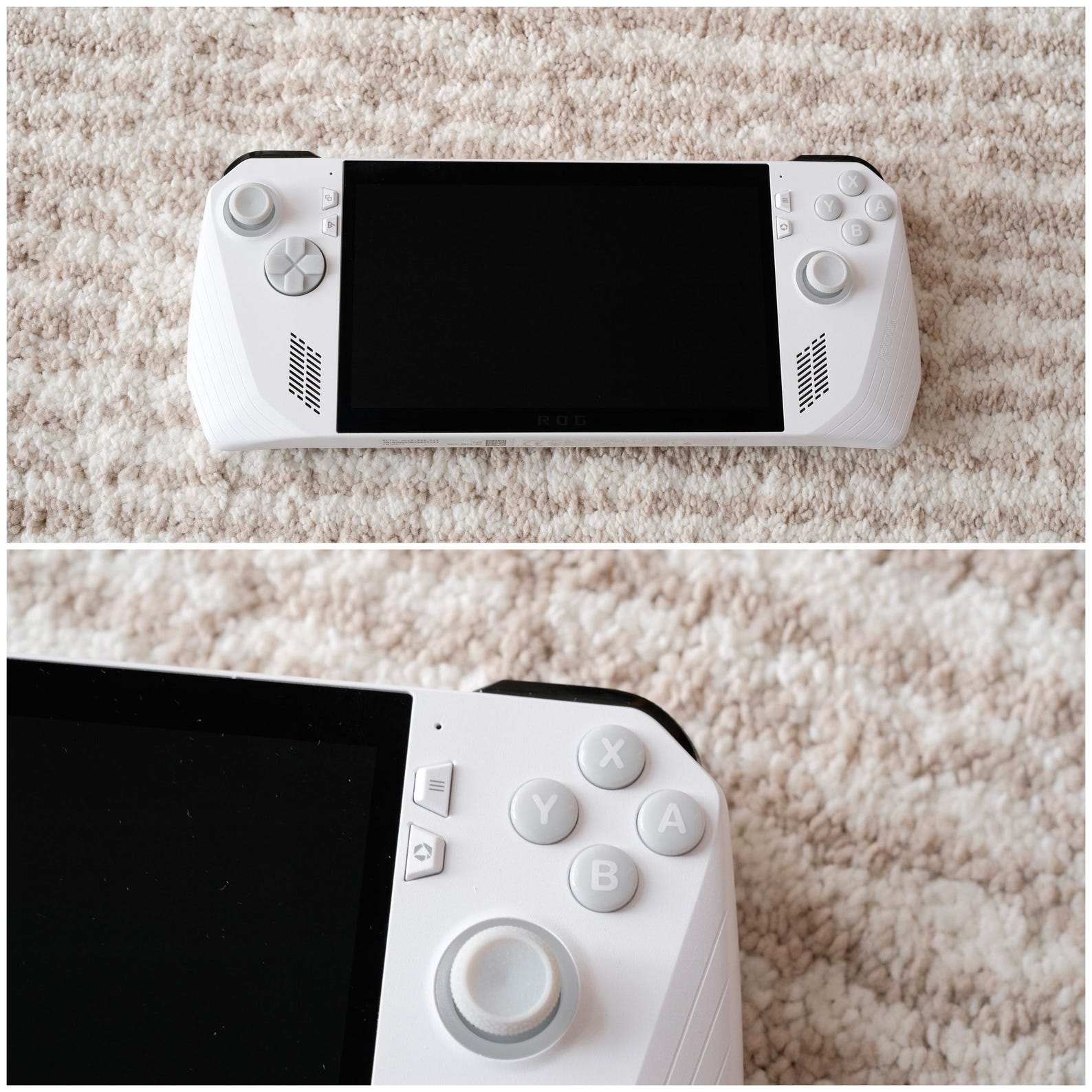 Light Gray Rog Ally D-pad, Thumbstick & ABXY Buttons Mods Replacement ...