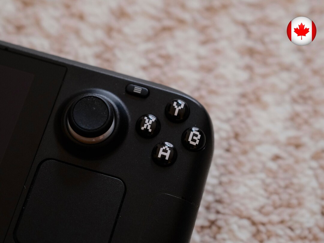 Steam Deck Pixel Font Buttons OLED & LCD Compatible - Engraved ABXY ...