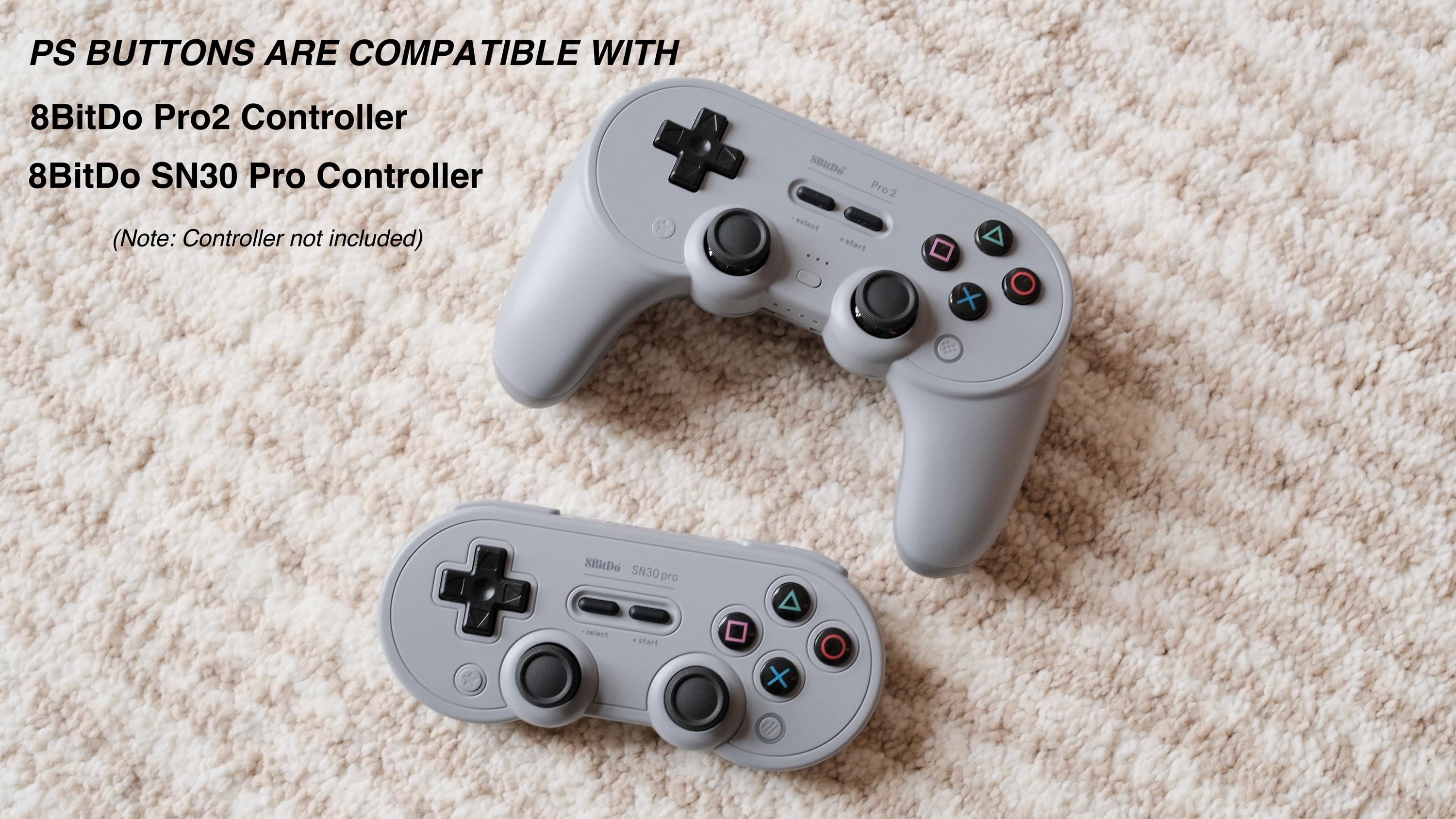 8bitdo Pro2 & SN30 Pro Controller Playstation/ps ABXY Facebuttons ...
