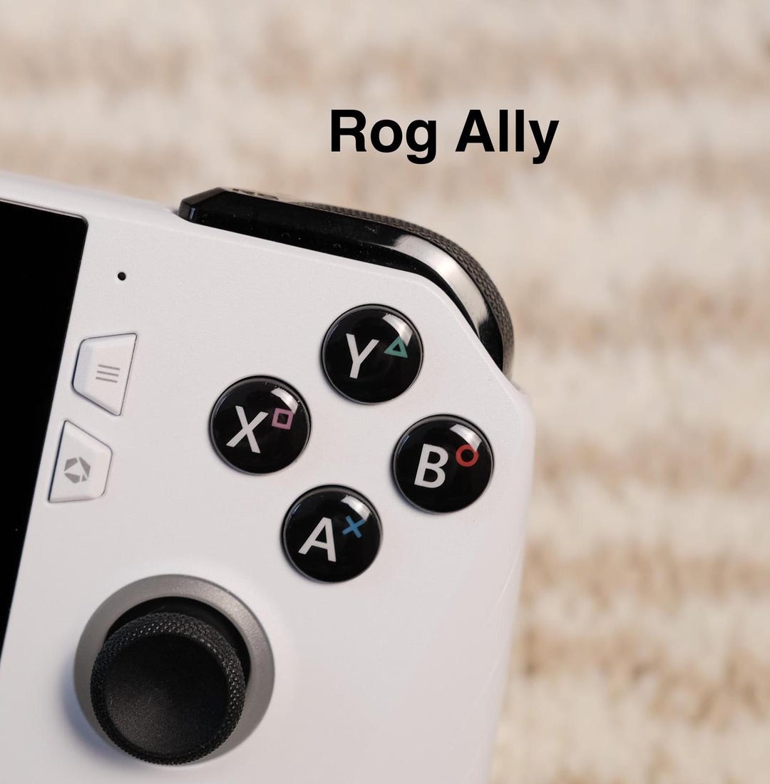 Rog Ally Hybrid ABXY Buttons: Playstation & Xbox Layout - Etsy