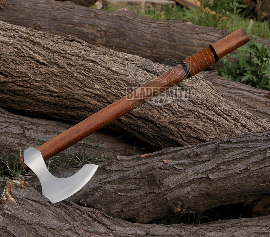 Wood Splitting Axe | Custom Handmade 22 Inches Forged Steel Axe ...
