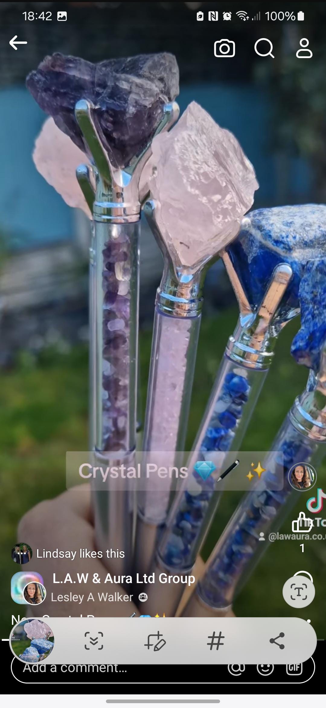 Crystal Pens: Amethyst, Rose Quartz, Lapis, Citrine - Etsy UK