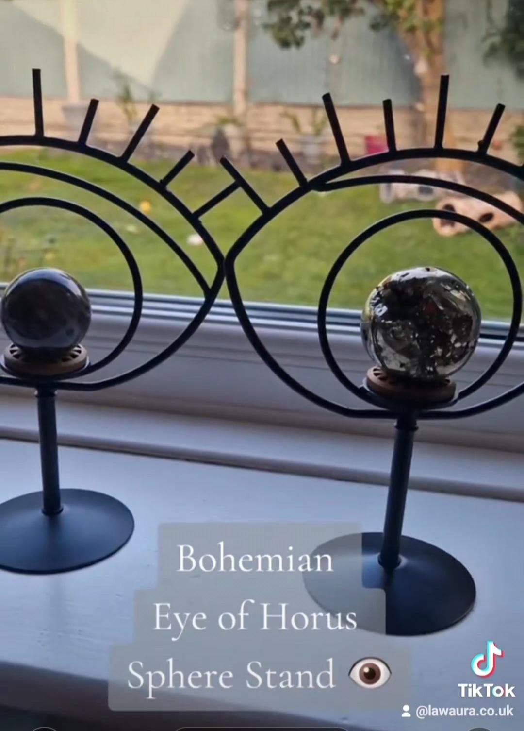 Bohemian Eye of Horus Sphere Stand - Etsy