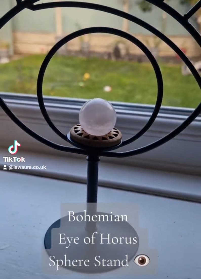 Bohemian Eye of Horus Sphere Stand - Etsy