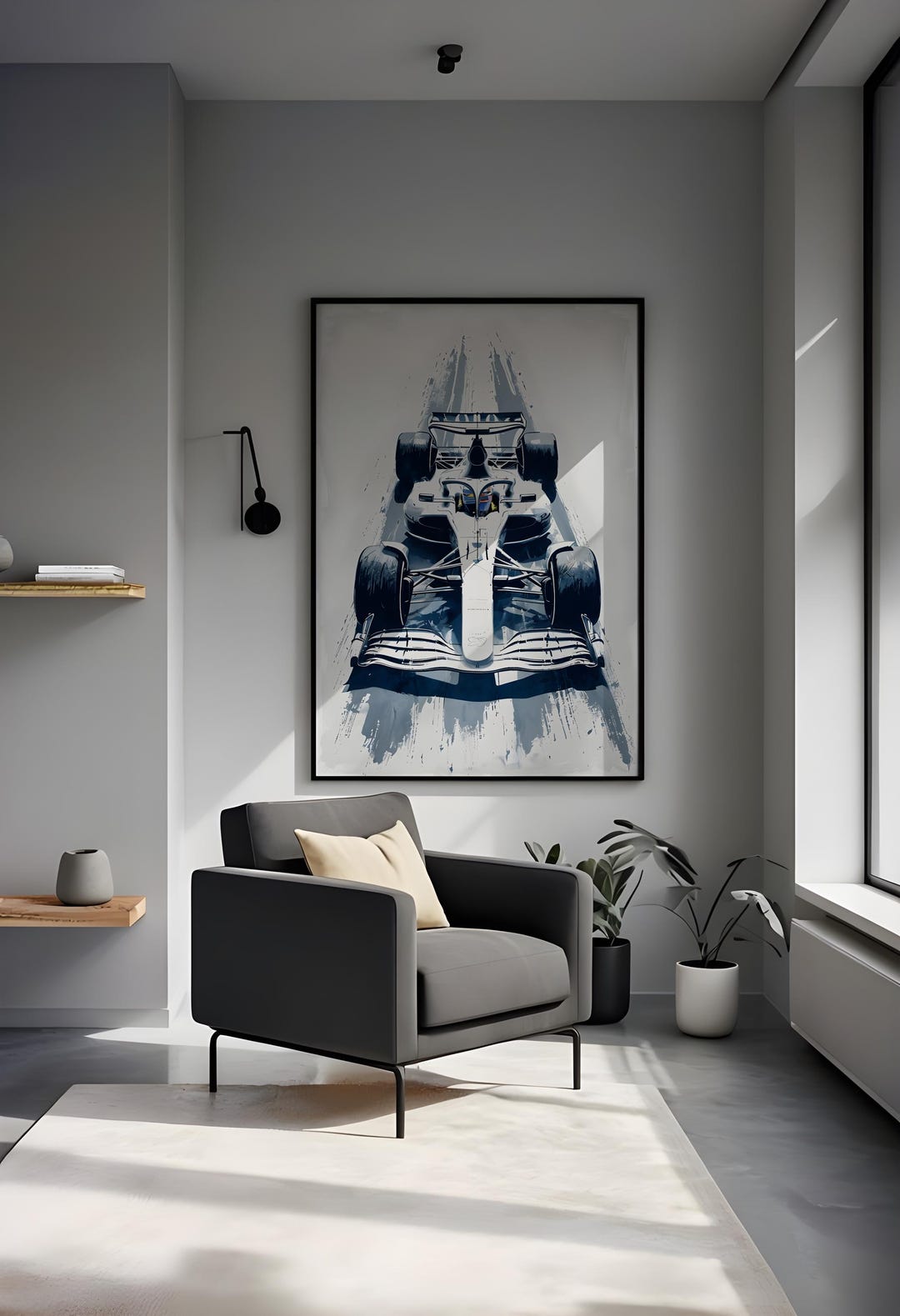 F1 Digital Wall Art, Bold F1 Racing Printable Decor, Modern Motorsport ...