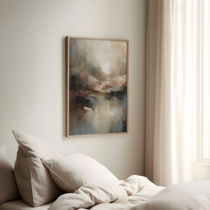 Earthy Abstract Painting Wall Art, Minimalist Textural, Textural Art ...