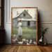 Girl Farmhouse Art Chicken Farm Painting, Feminist Wall Decor, Home ...