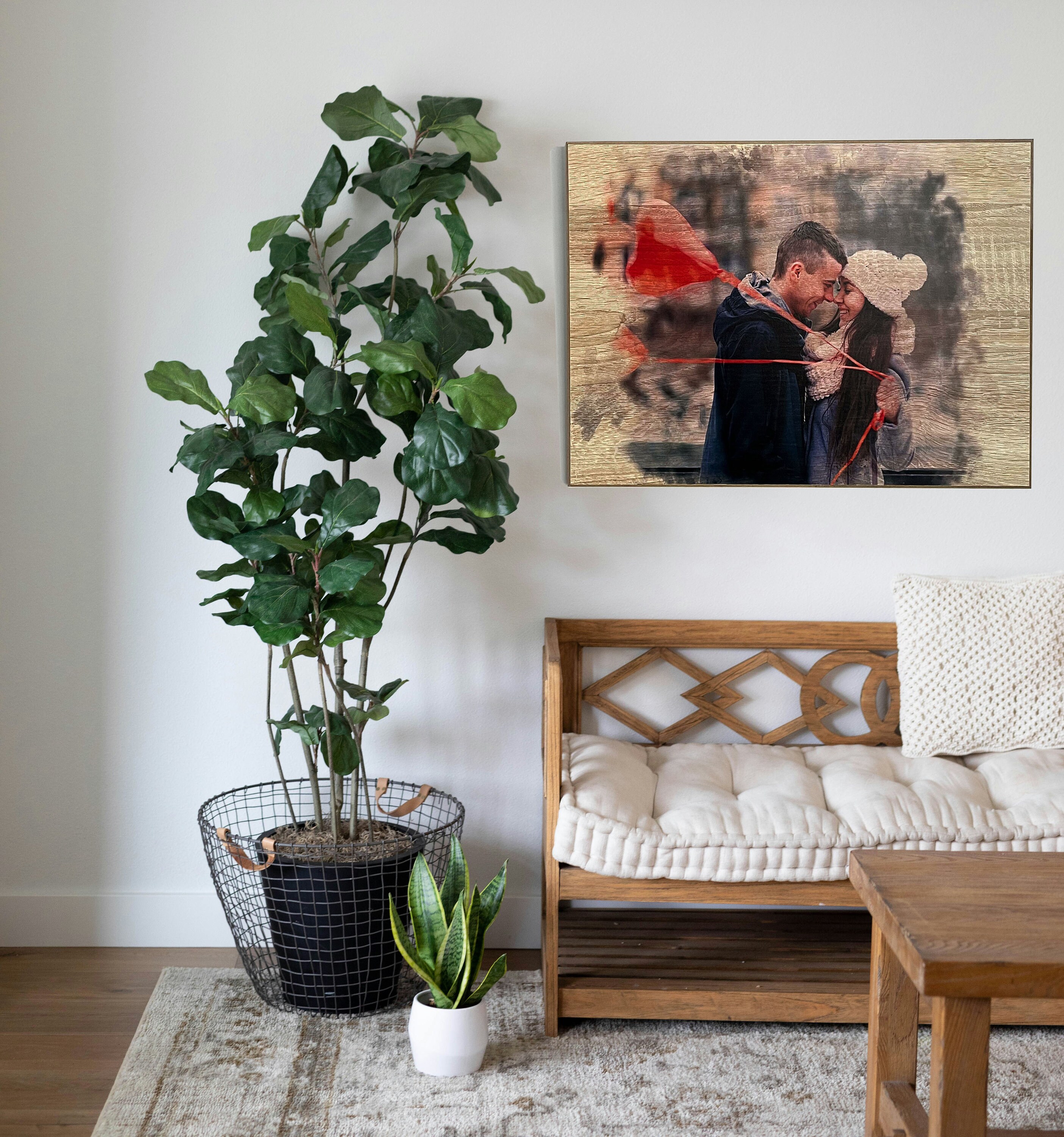 Wood Art Tablo, Photo Customized on Wood, Painting Wall Hanging, Custom ...