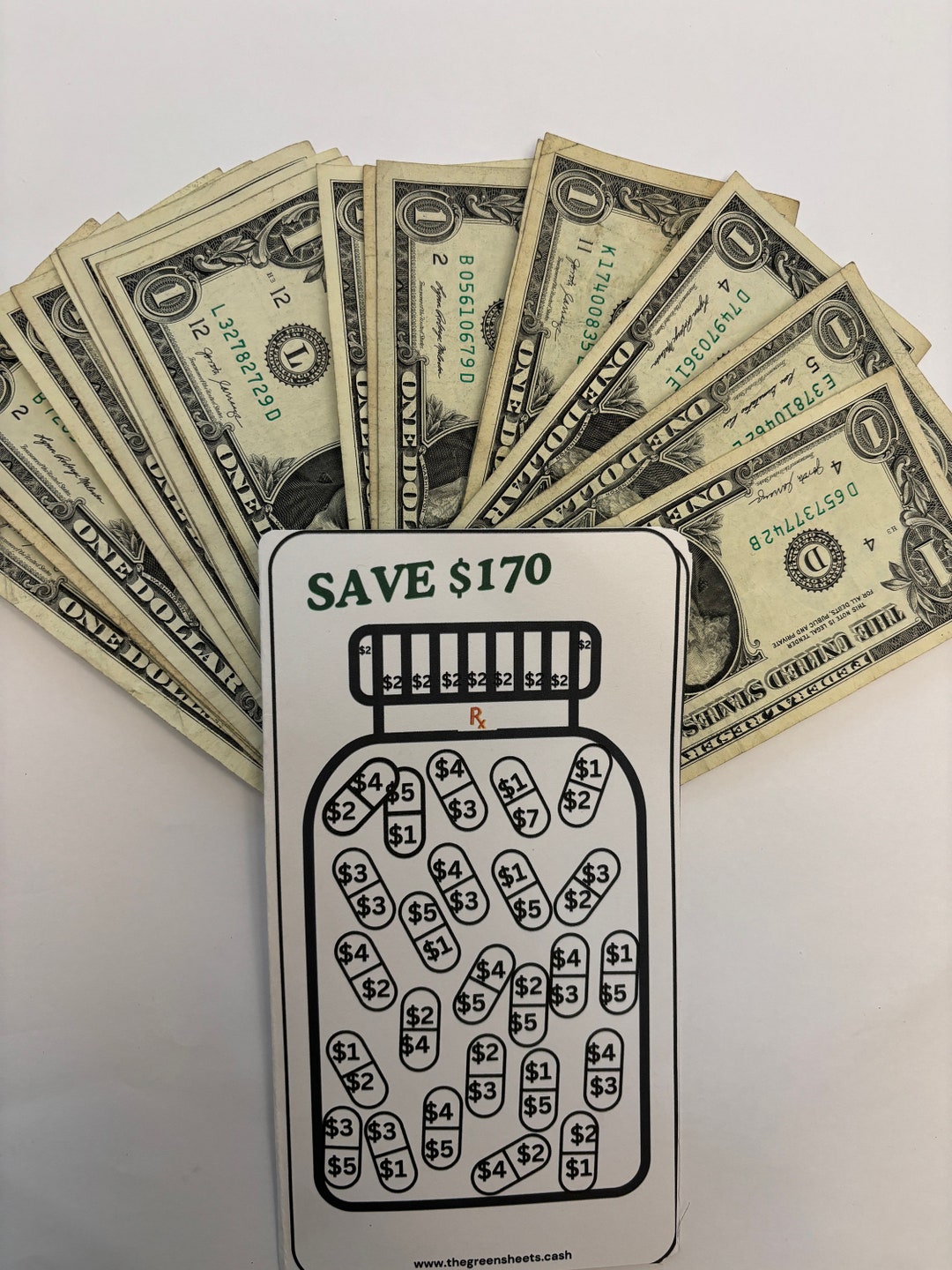 Pill Bottle Savings Challenge (ship to You Item) - Etsy