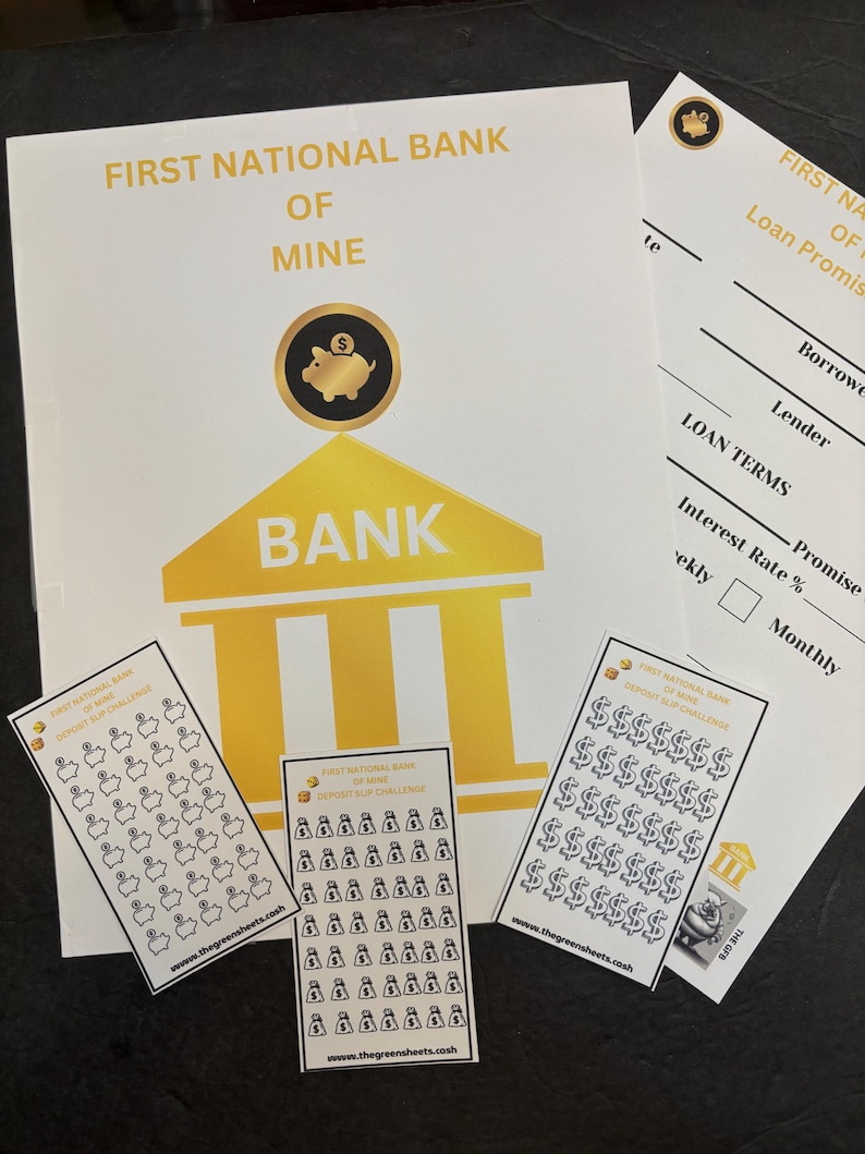 Your Own Bank Savings Challenge (digital) - Etsy