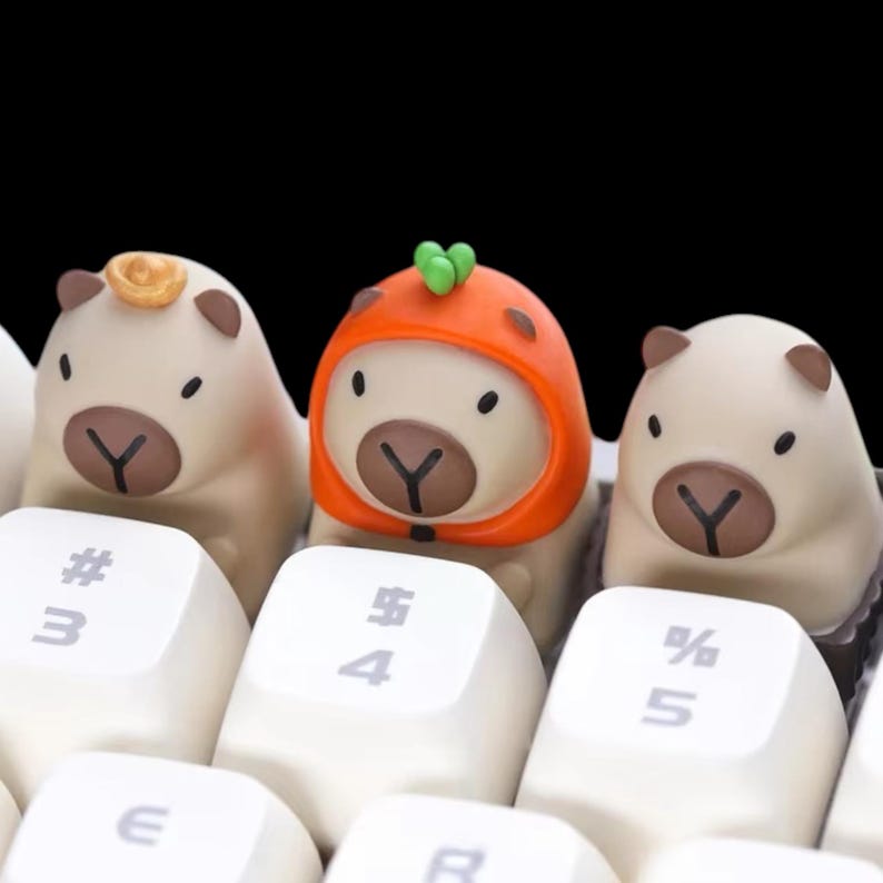 Mifuny Capybara Artisan Keycap Cute Animal Resin Custom Keycap for ...