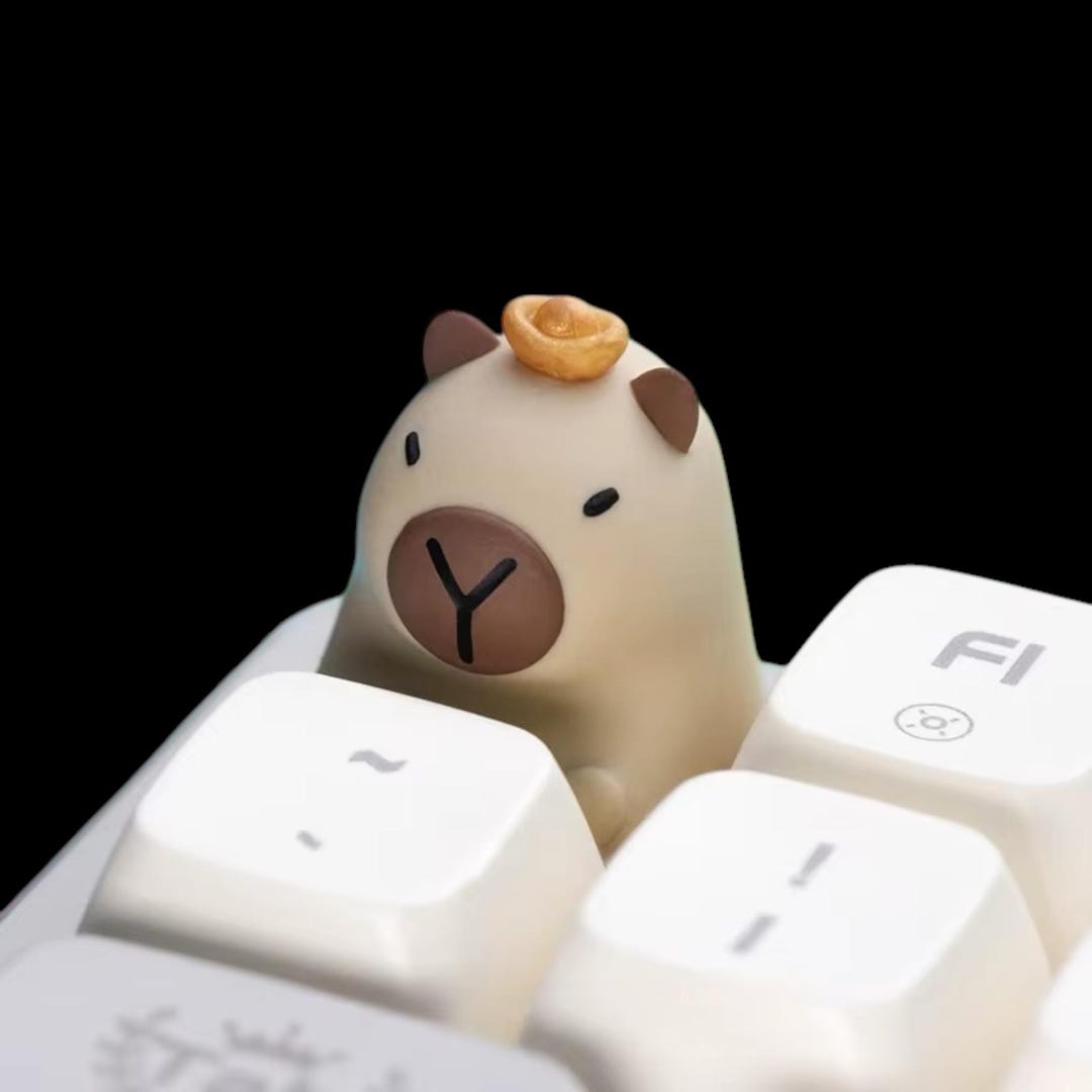 Mifuny Capybara Artisan Keycap Cute Animal Resin Custom Keycap for ...