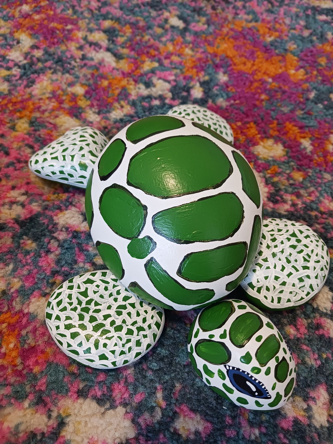 Turtle Painted Rock Garden Decor Hand-painted Gifts for Turtle Lovers ...