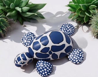 Turtle Painted Rock Garden Decor Hand-painted Gifts for Turtle Lovers ...